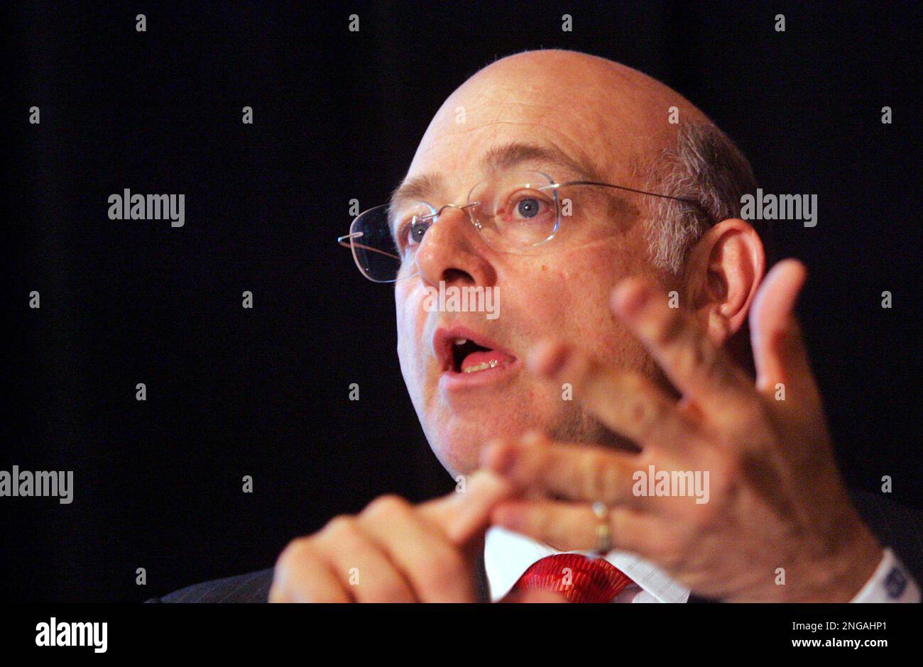 Northrop Grumman Chairman and CEO Ron Sugar, speaks at the SG Cowen ...