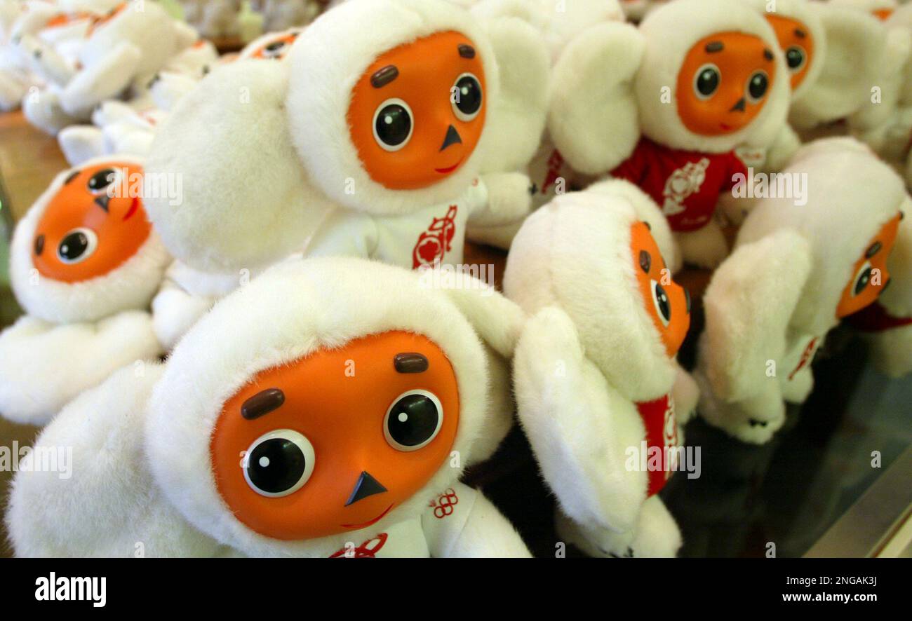 Russian Olympic team's mascot called Cheburashka, a famous Russian ...