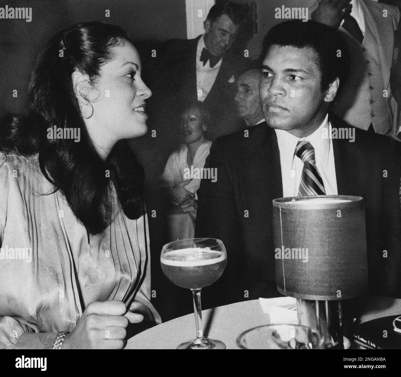Heavyweight fighter Muhammad Ali and his third wife Veronica Ali are ...