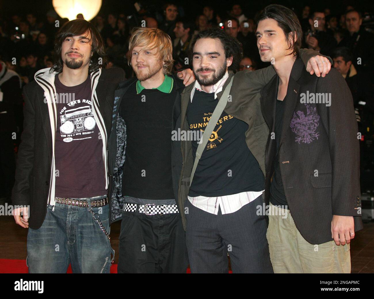 French pop group Kyo arrives at the Cannes festival palace to take part ...