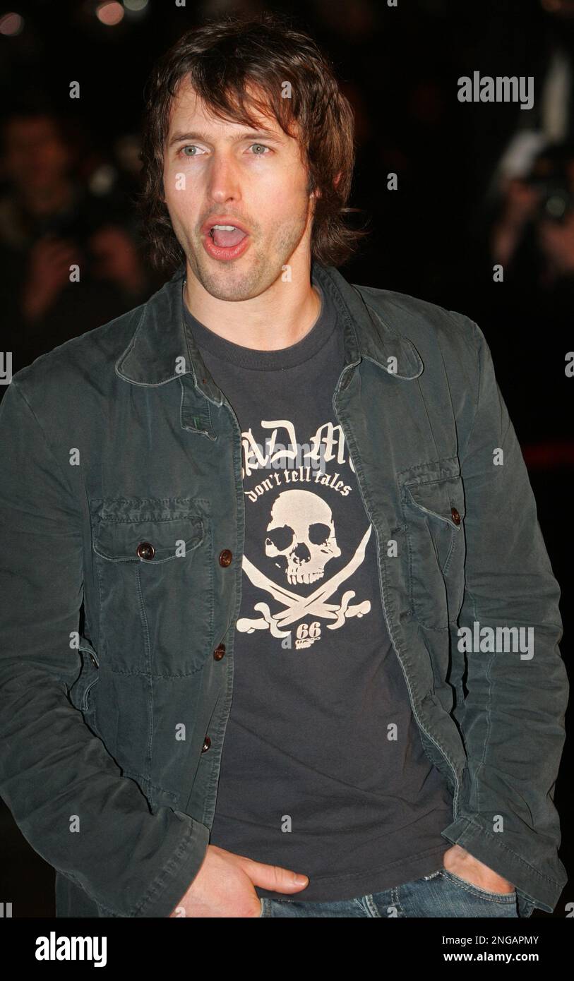 British singer James Blunt arrives at the Cannes festival palace to ...