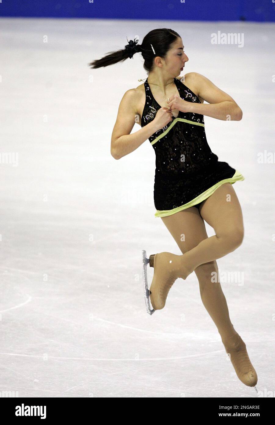 Tugba Karademir, representing Turkey, performs during the Ladies Free ...