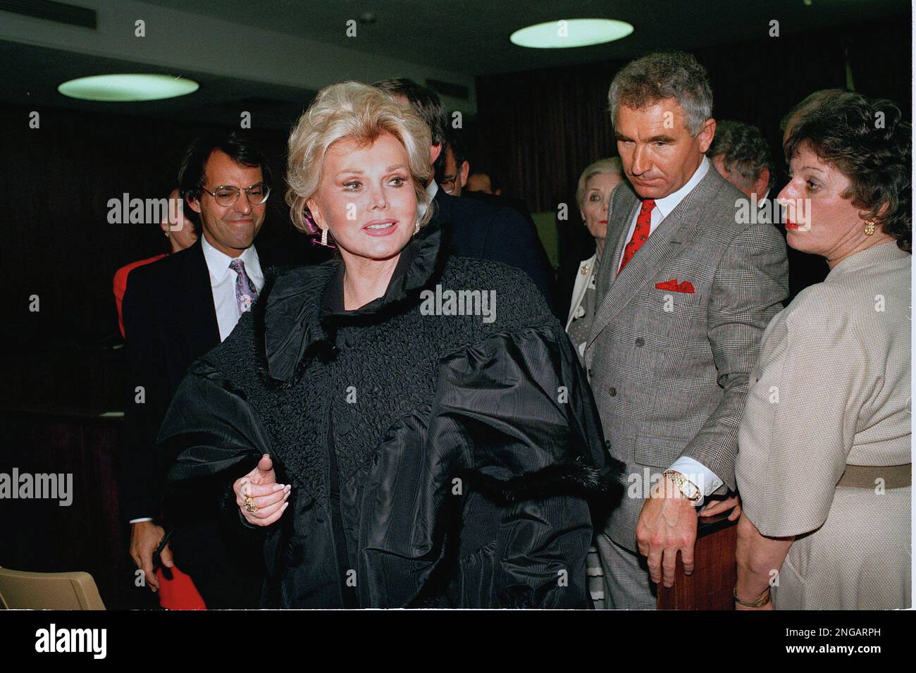 Zsa Zsa Gabor and her husband, Frederick von Anhalt, right, leave a ...