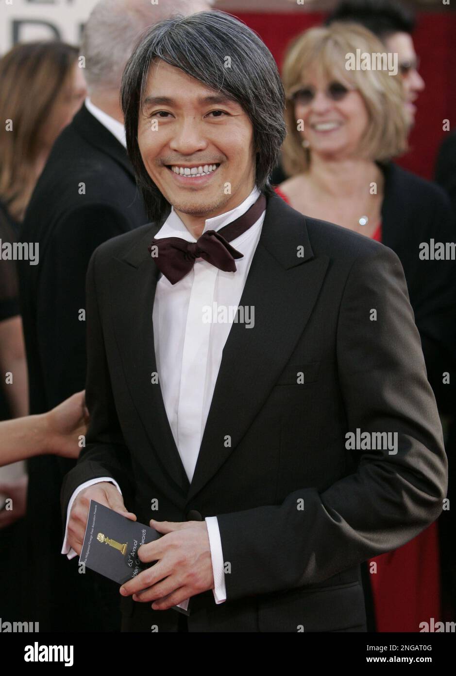 Stephen Chow arrives at the 63rd annual Golden Globe Awards, Monday ...