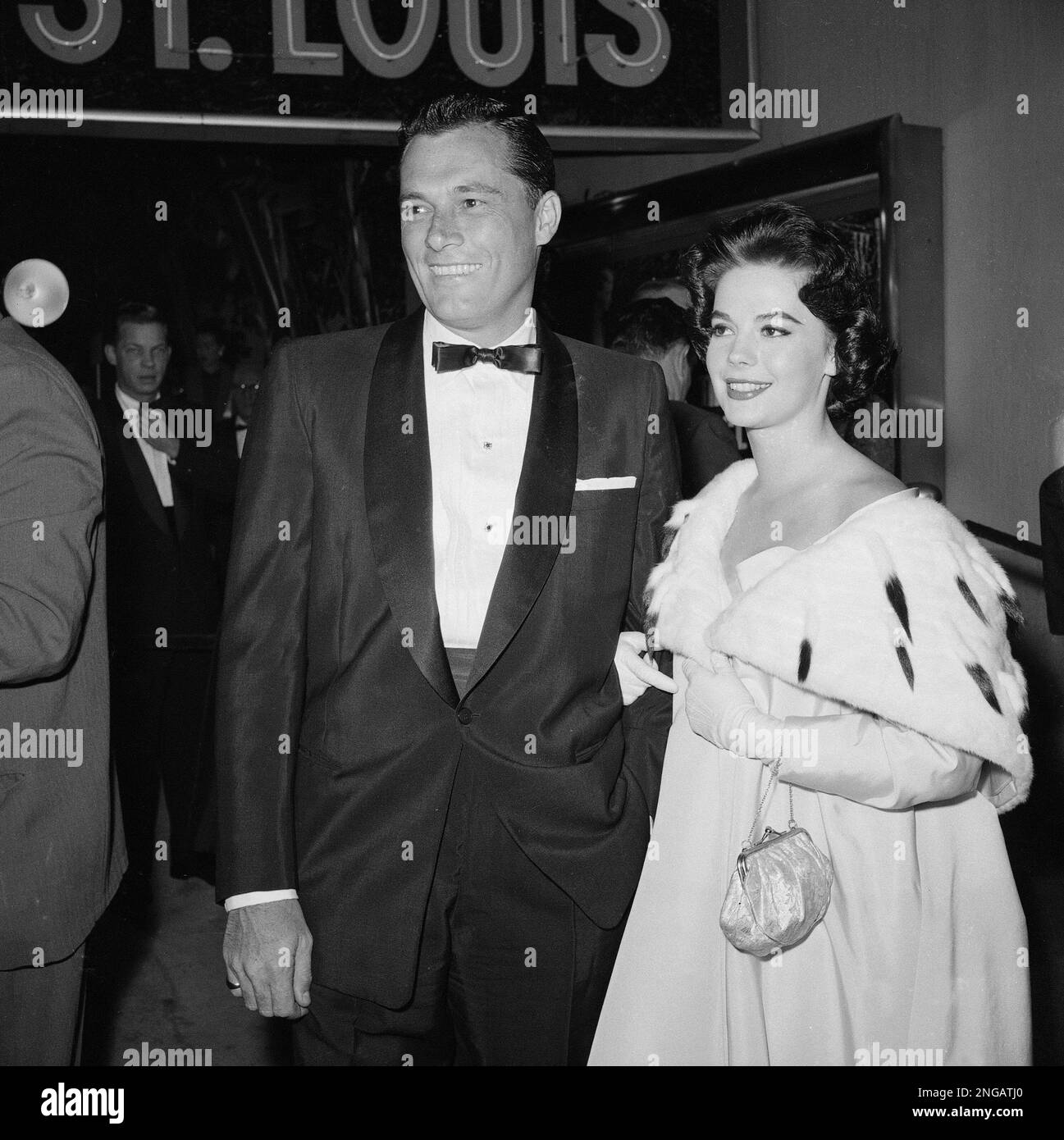 Actress Natalie Wood and Nicky Hilton, son of hotel magnate Conrad ...