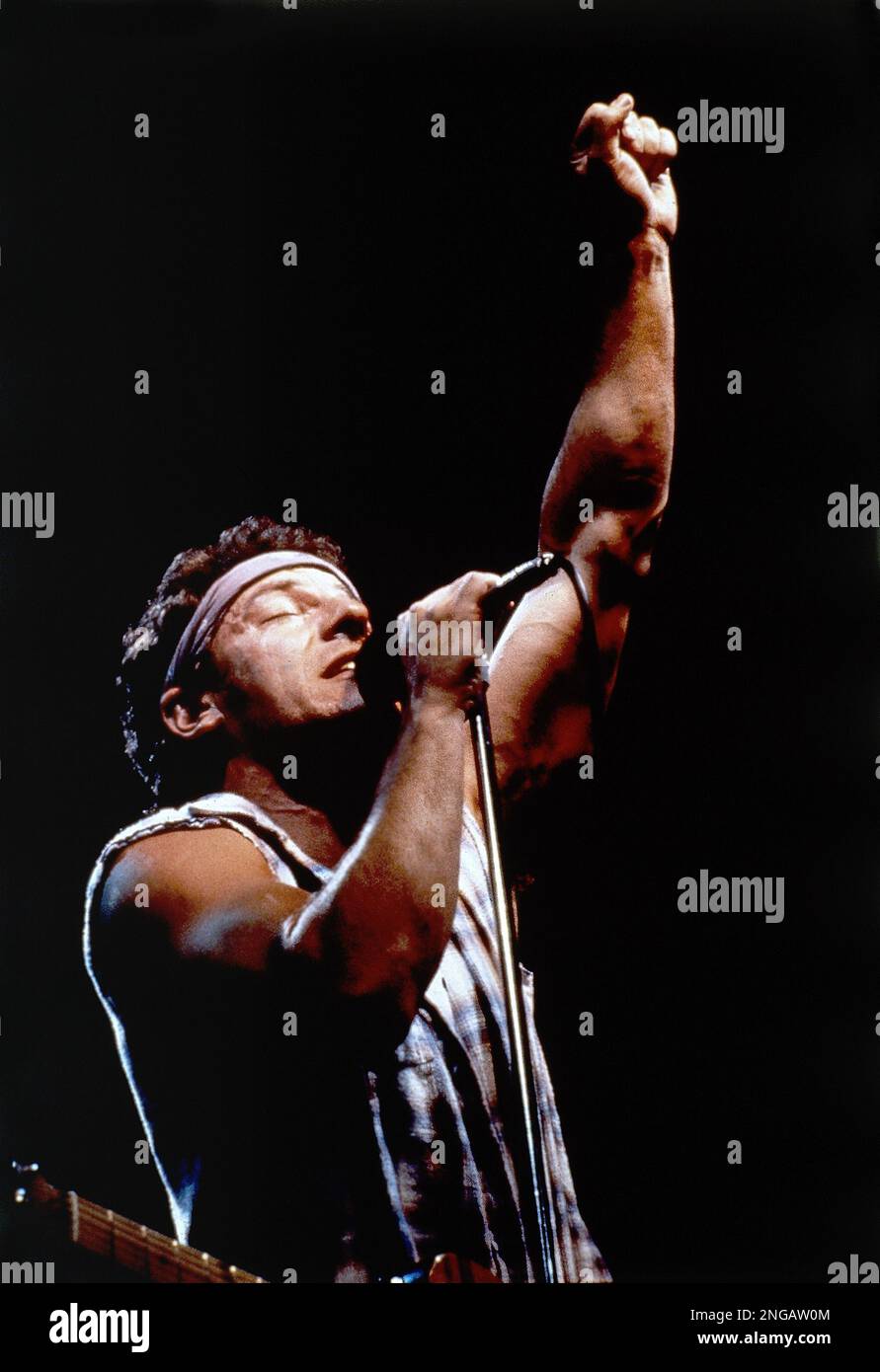 Bruce Springsteen is seen in concert at the Meadowlands in New Jersey ...