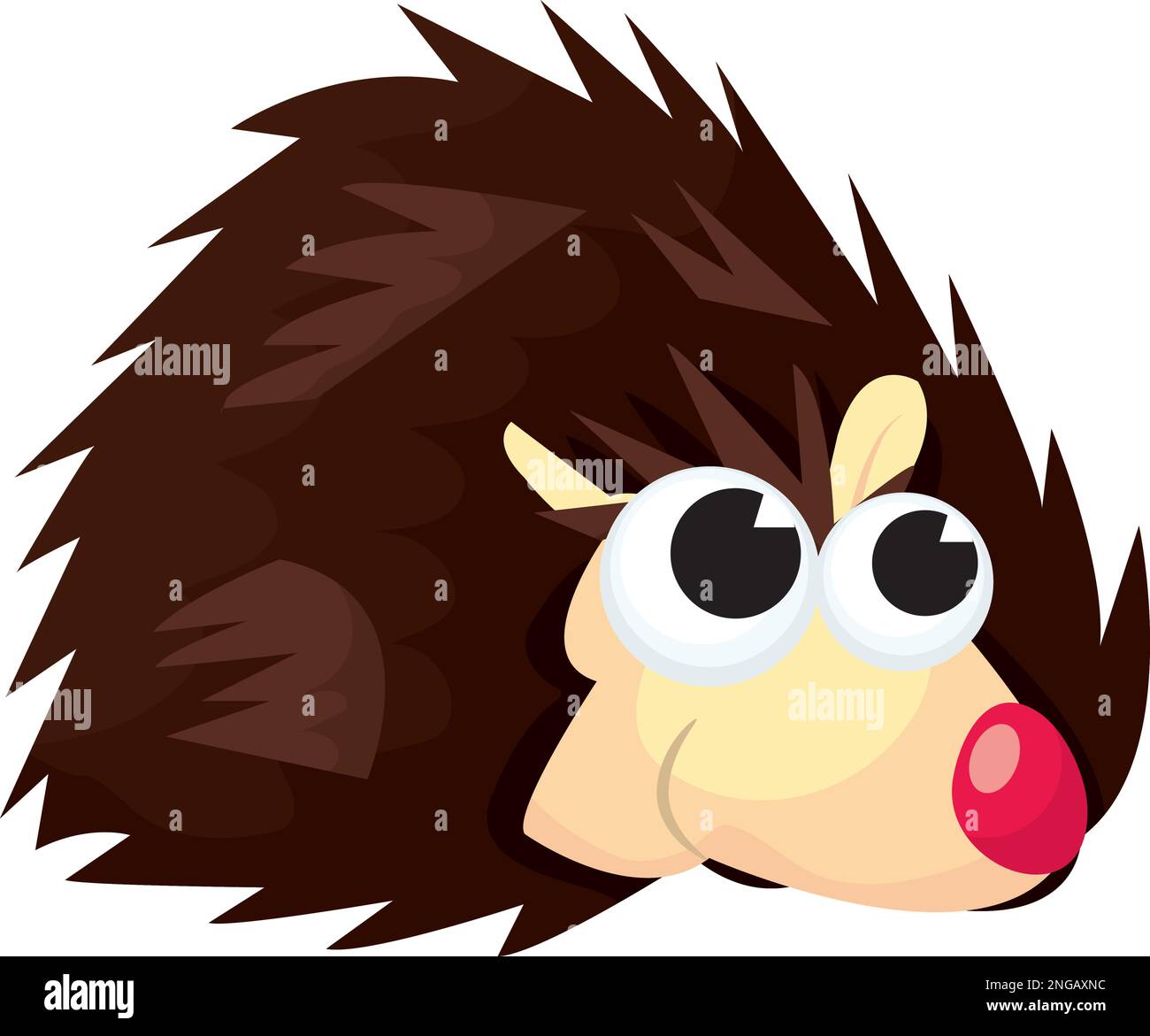 A cartoon vector illustration of a cute porcupine Stock Vector Image ...