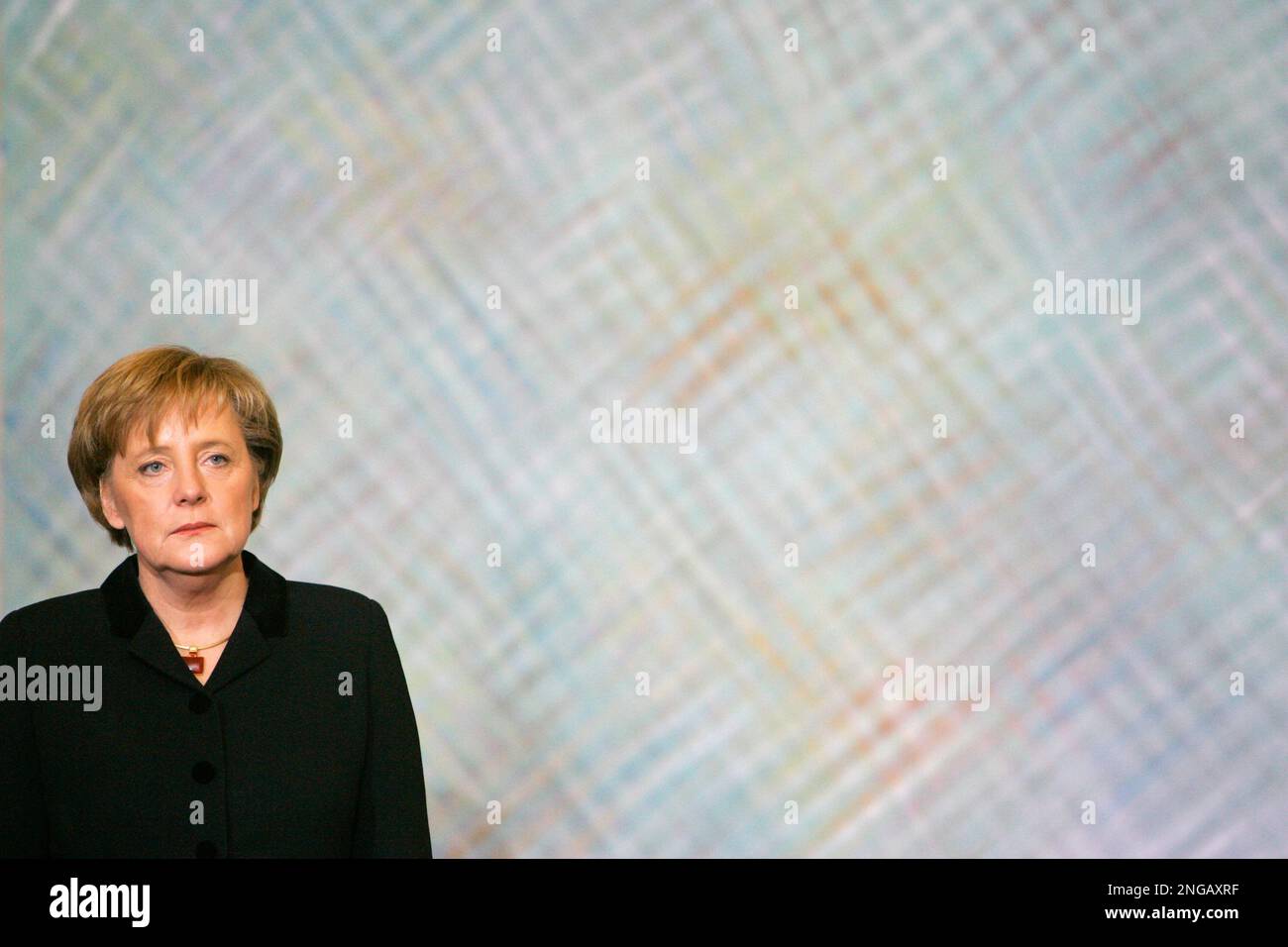 New German Chancellor Angela Merkel poses at Charlottenburg Palace in ...