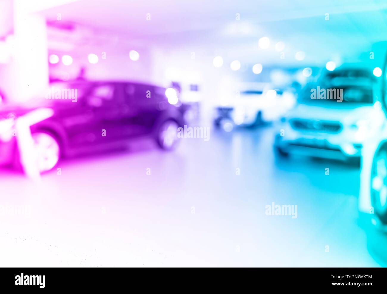 Blurred background with car dealership store interior. Blurred abstract ...