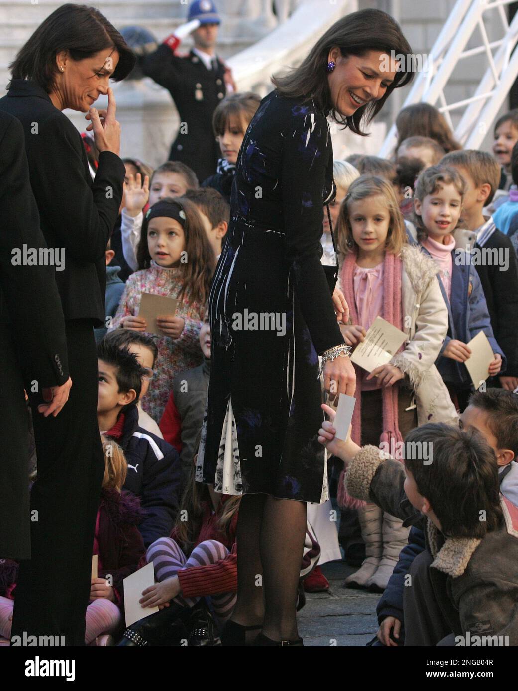 Princess Caroline of Hanover, right, and her sister Princess Stephanie ...