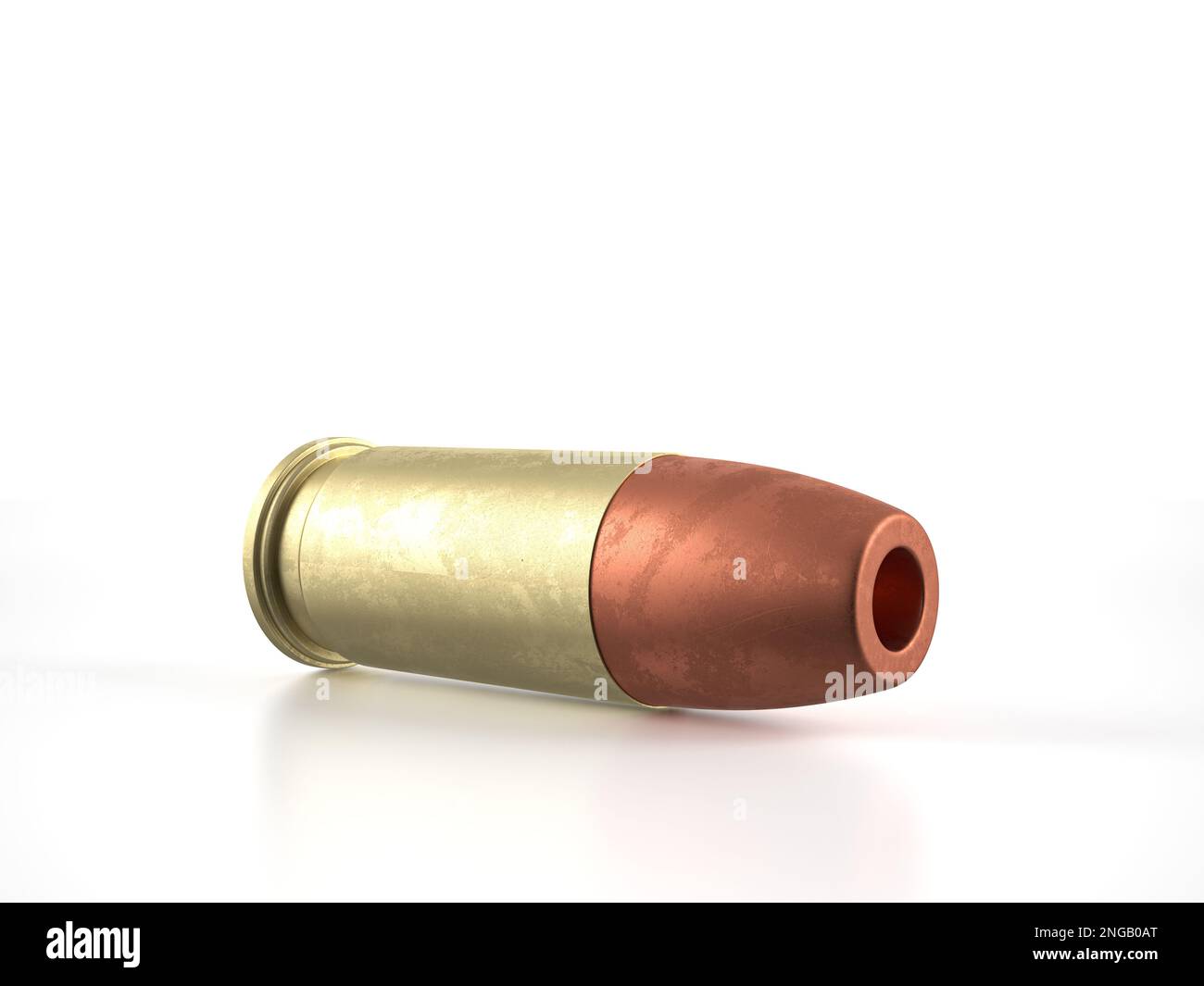 Bullet on a white background. 3d illustration Stock Photo - Alamy