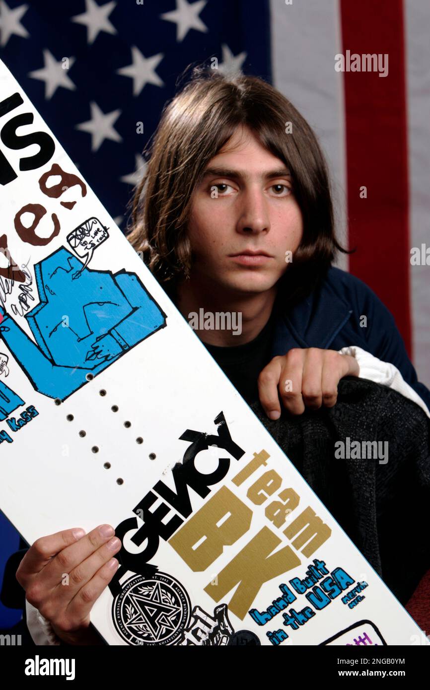 US Olympic snowboarder Danny Kass is shown in this Oct. 10, 2005 photo ...