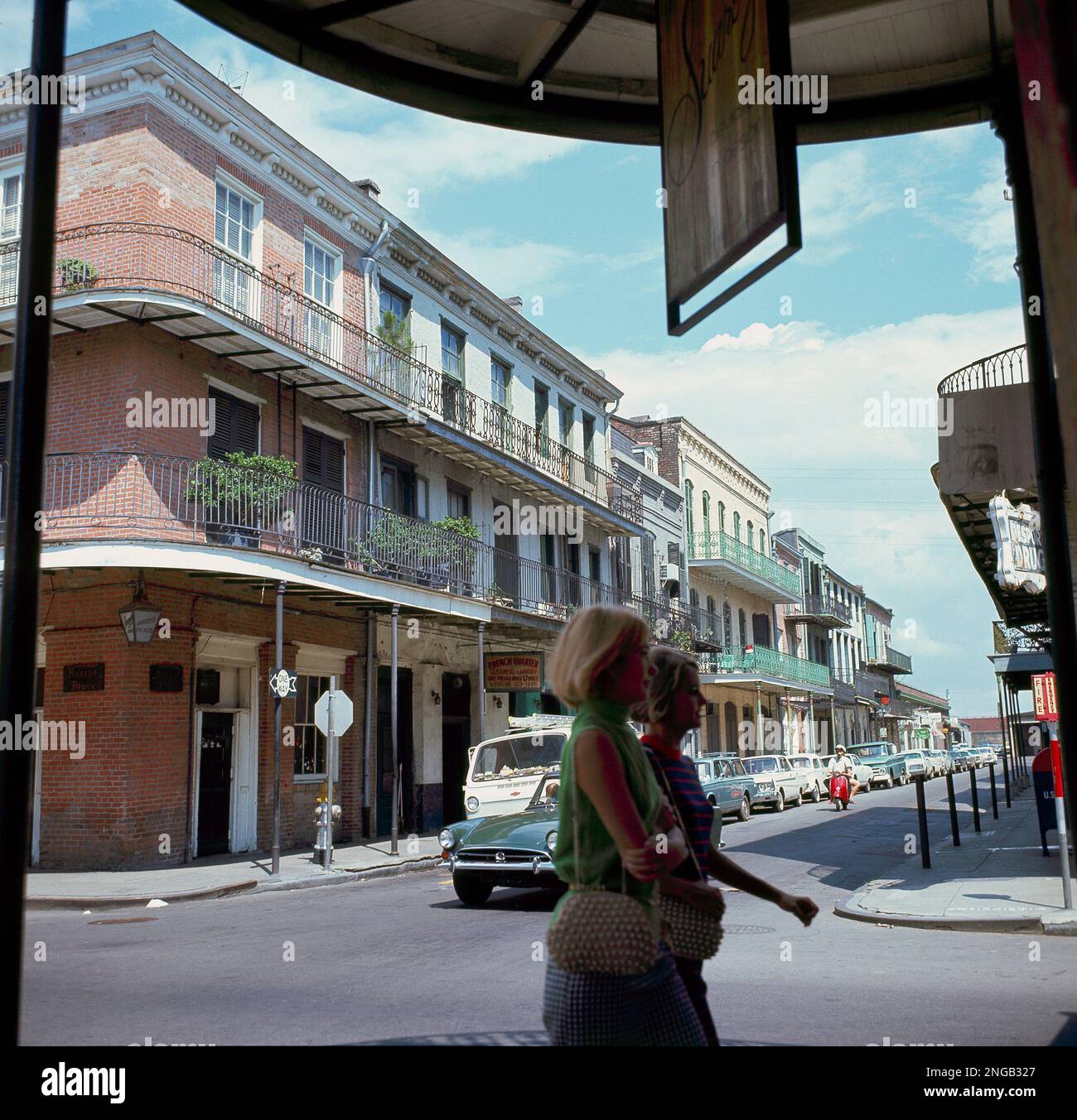 People stroll on the quiet streets of New Orlean's French Quarter, Nov ...