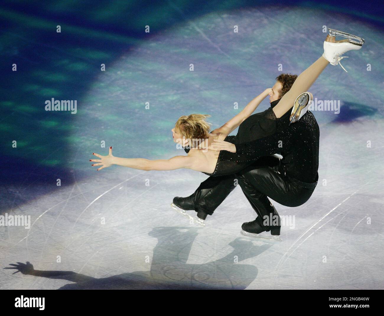 U.S. Morgan Mattews, left, and Maxim Zavozin perform during the ...
