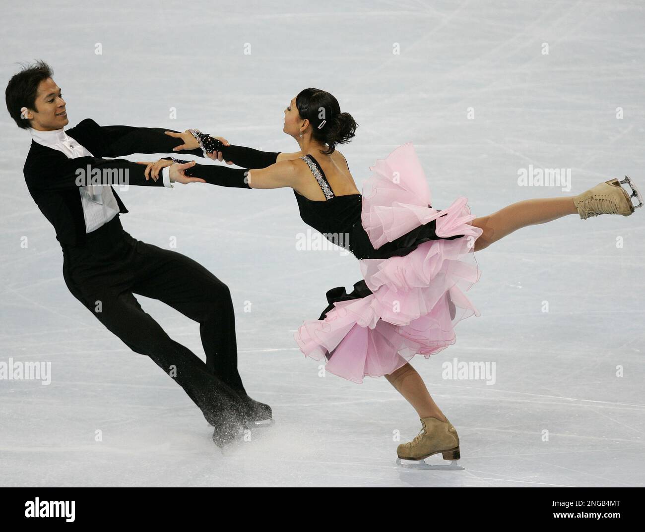 Germany's William Beier, left, and his sister Christina Beier perform ...