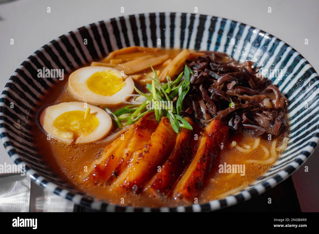 a bowl of ramen is really eye-catching Stock Photo - Alamy