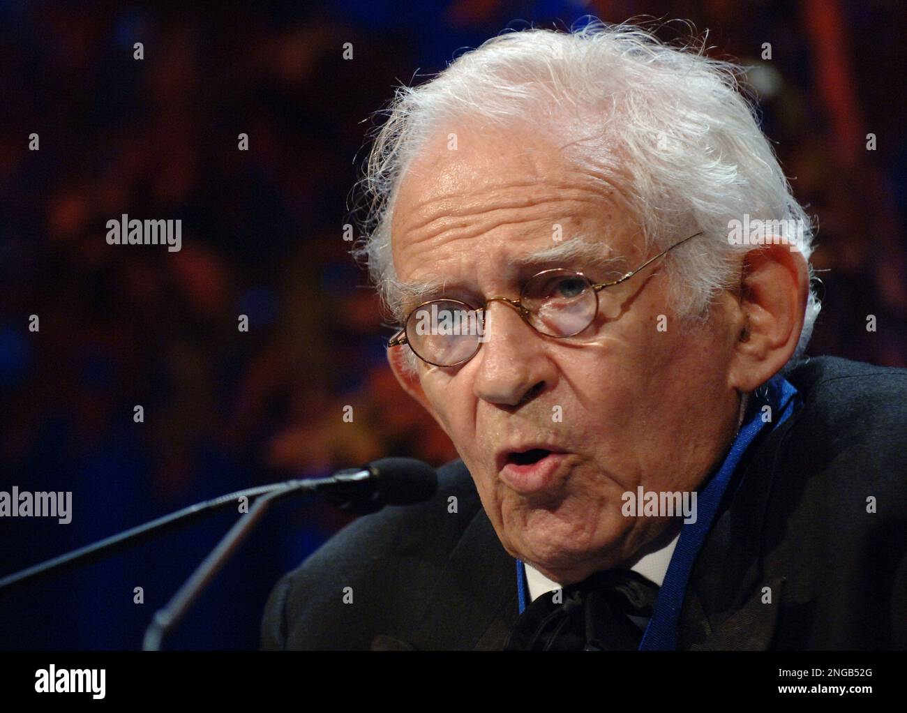 Author Norman Mailer gives his acceptance speech after being awarded ...