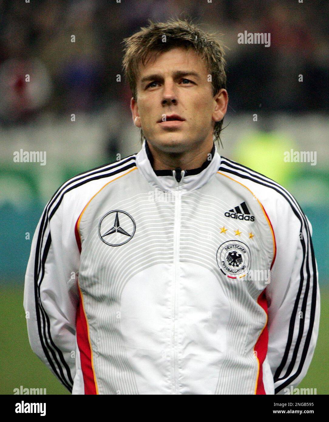Germany's Bernd Schneider prior the friendly soccer match between ...