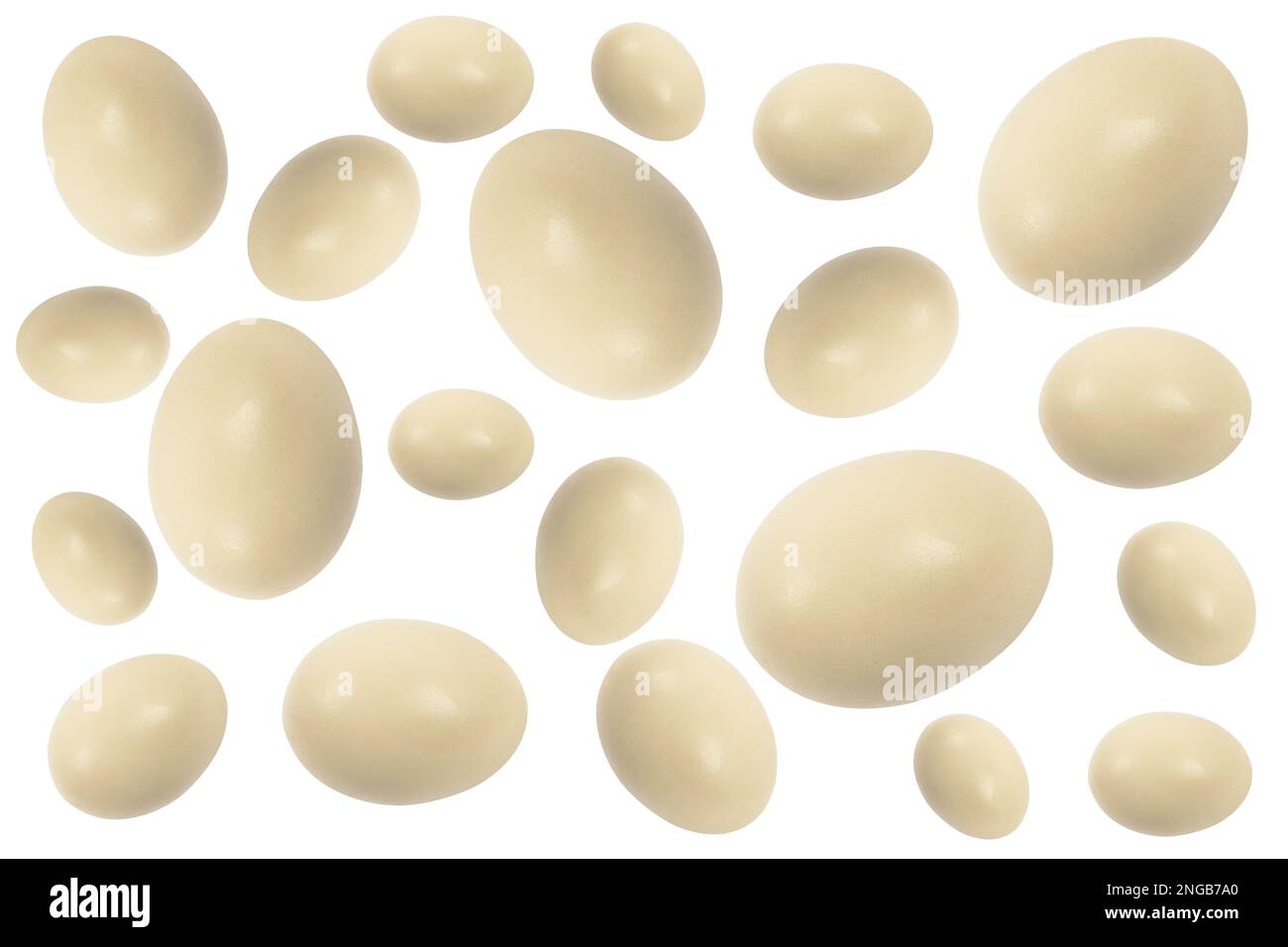 Chicken egg pattern isolated on white background Stock Photo - Alamy