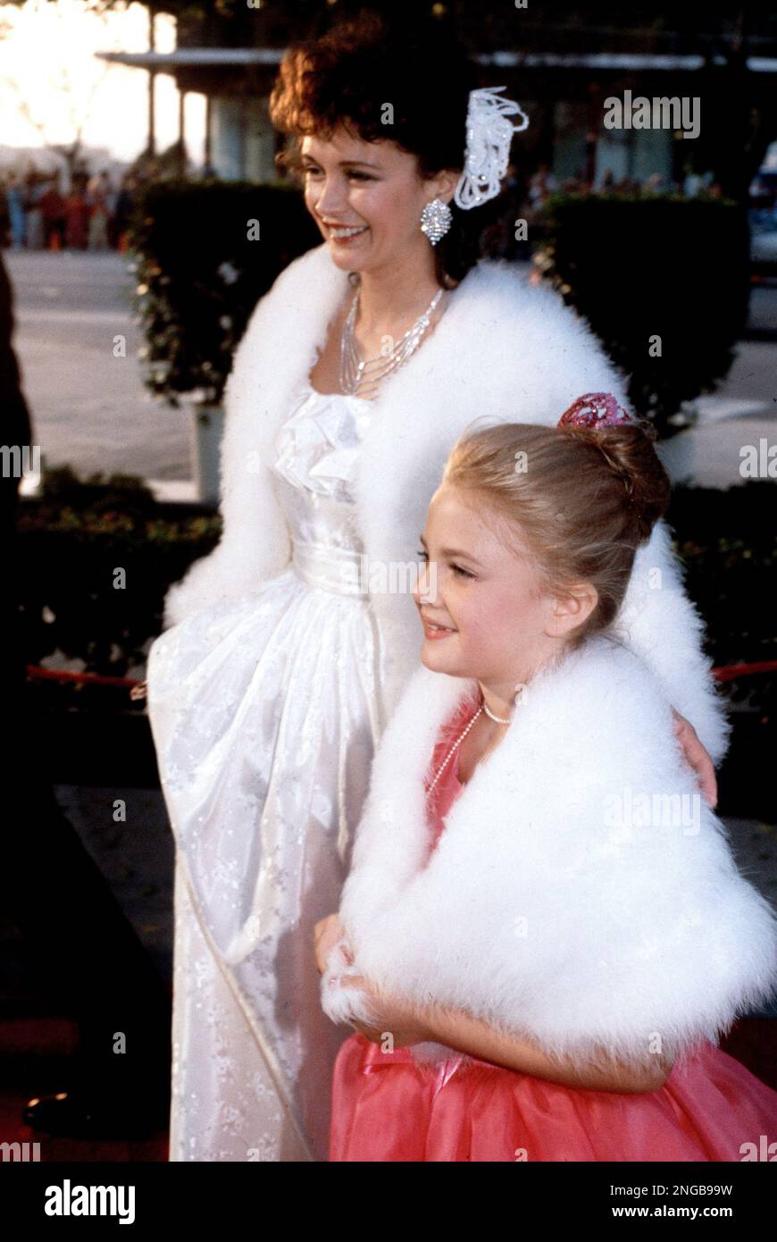 Actress Drew Barrymore with her mother Jaid arrive at the 55th annual ...