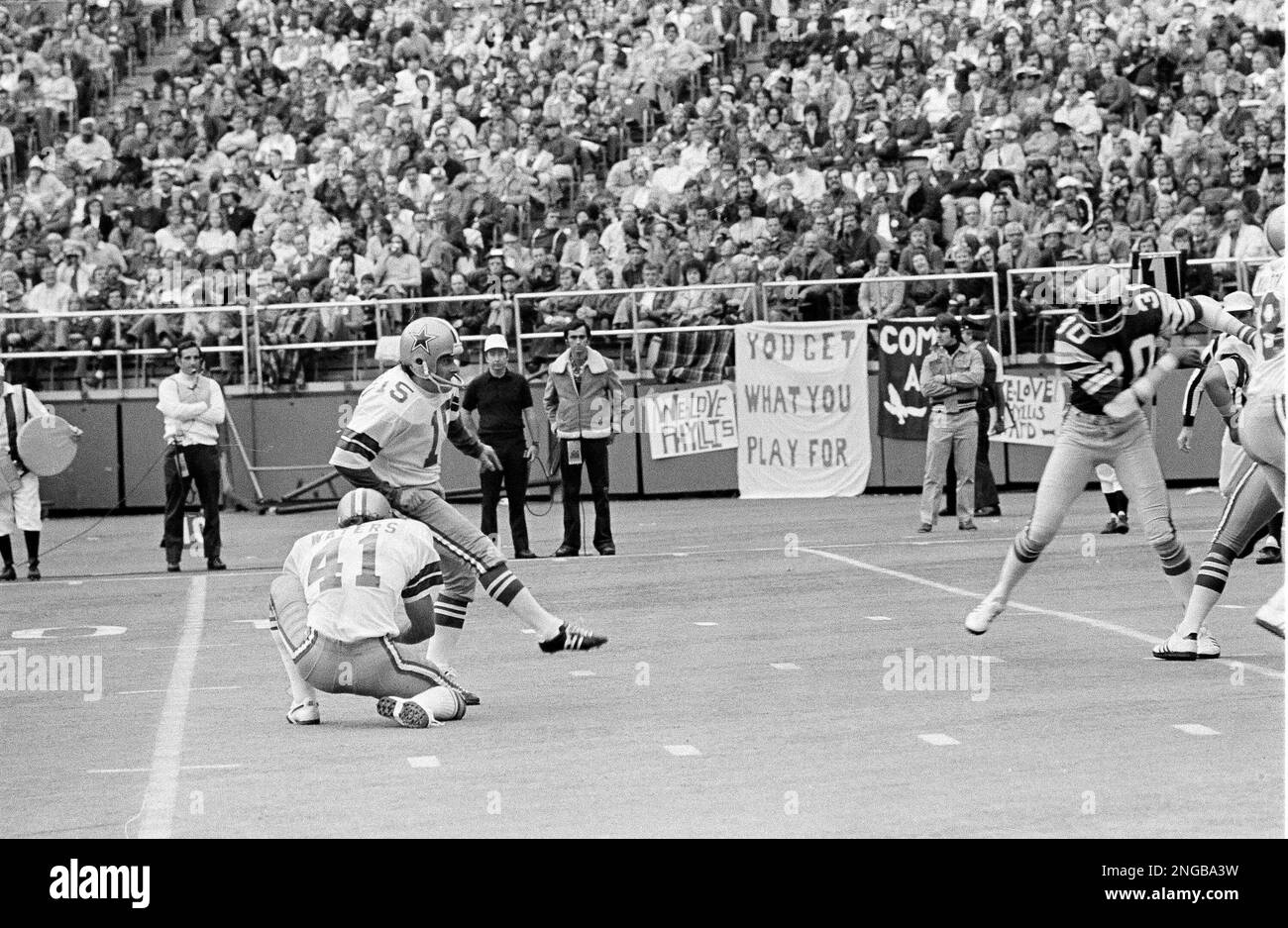 Goal kicker Toni Fritsch of Austria, who plays for the Dallas Cowboys ...