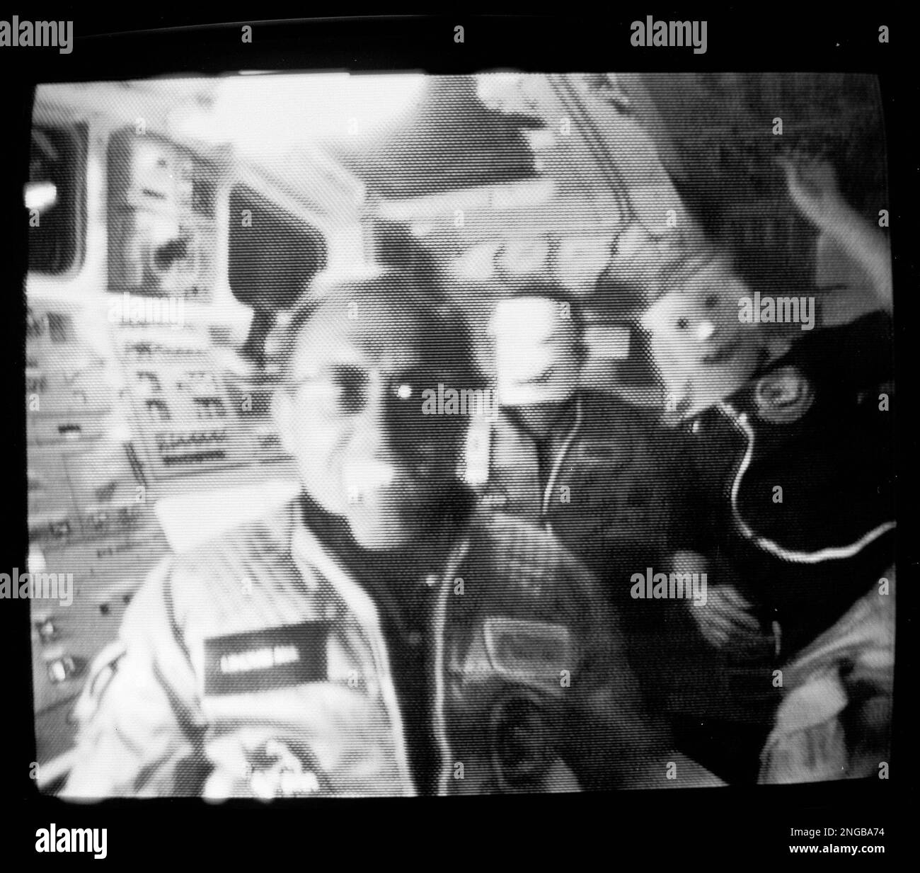 Space shuttle Challenger crew members show off Halloween disguises worn ...