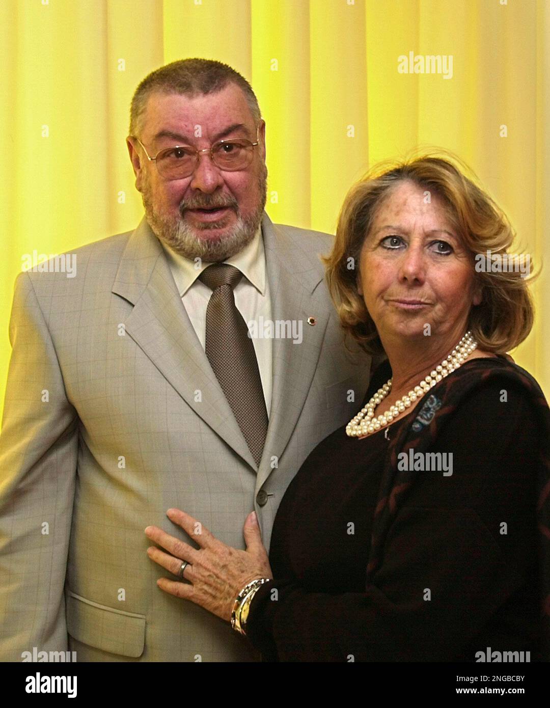 Forza Nuova's candidate for the Mayor of Rome, Guido Mussolini, left ...