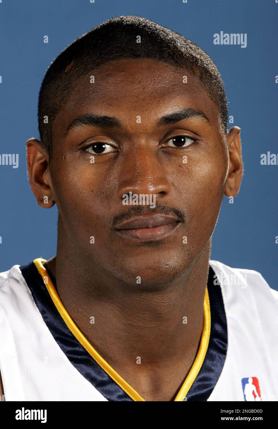 Indiana Pacers player Ron Artest poses for a headshot during the team's ...
