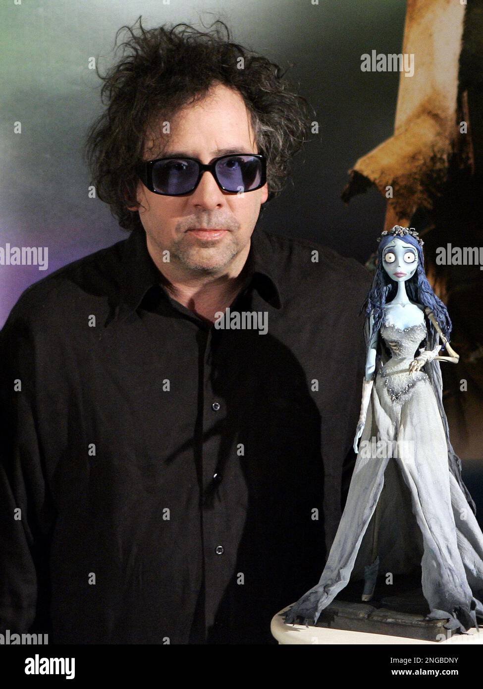 US director Tim Burton poses during a photocall to promote his feature ...