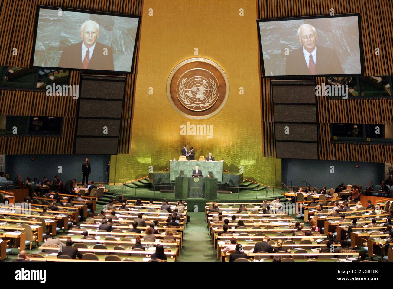 Germany's Deputy Minister for Foreign Affairs Klaus Scharioth addresses ...
