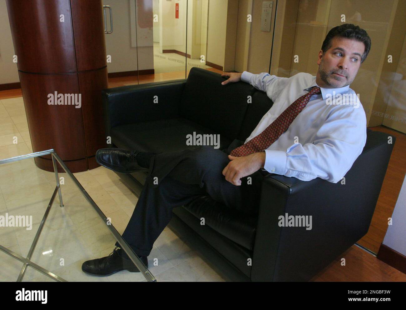 Attorney at law Christopher A. Seeger poses for a photograph at Seeger ...