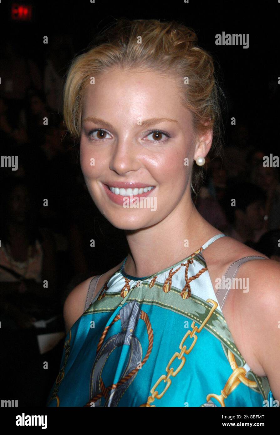 Catherine Heigl arrives for the Tommy Hilfiger runway show in New York ...