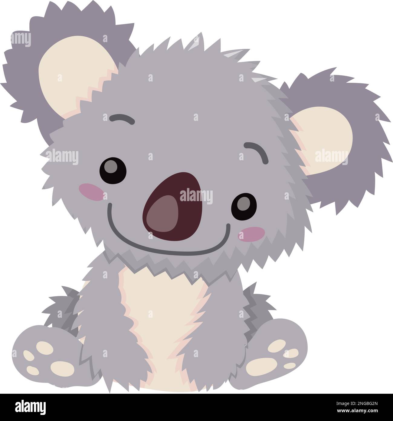 A cartoon vector illustration of a cute koala bear Stock Vector Image ...