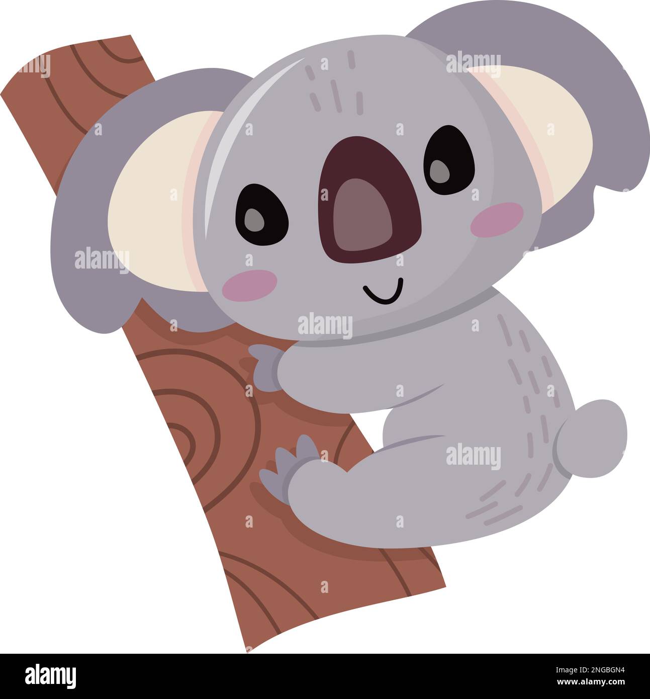 A cartoon vector illustration of a cute koala bear Stock Vector Image ...