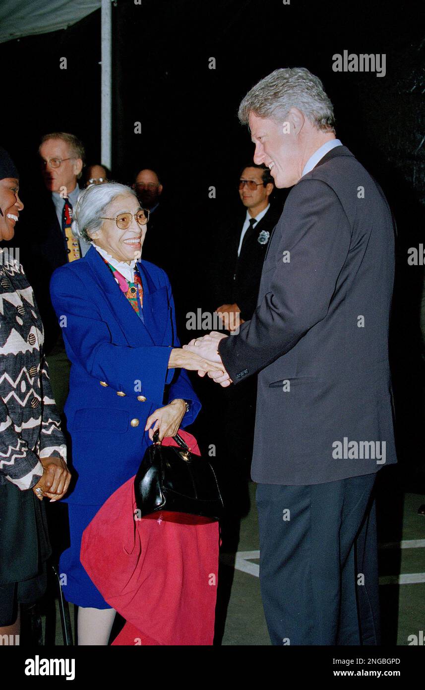 Rosa Parks And Bill Clinton