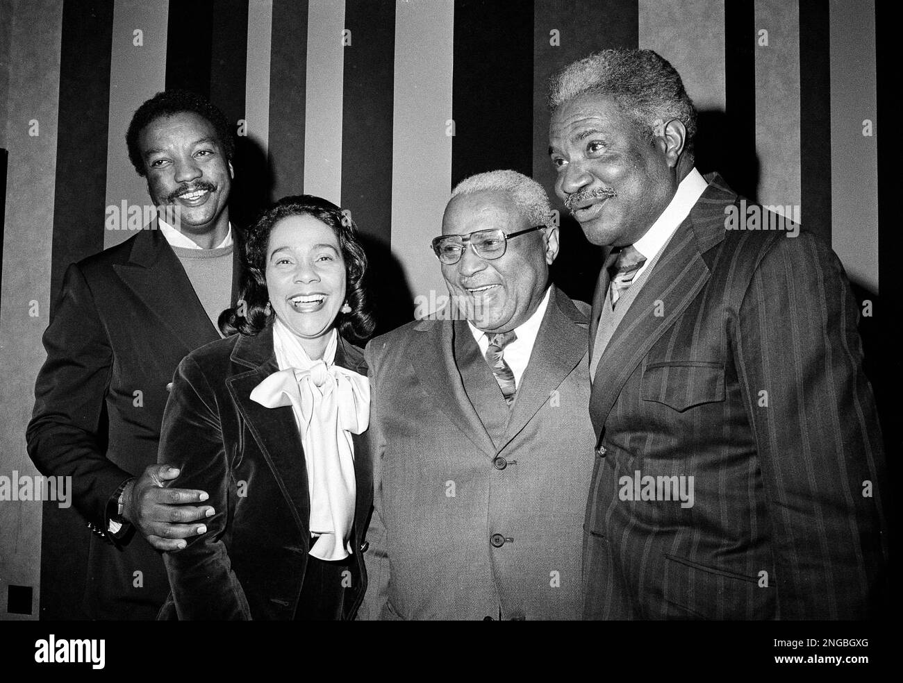 Coretta Scott King, poses, left to right, with actor Paul Winfield ...