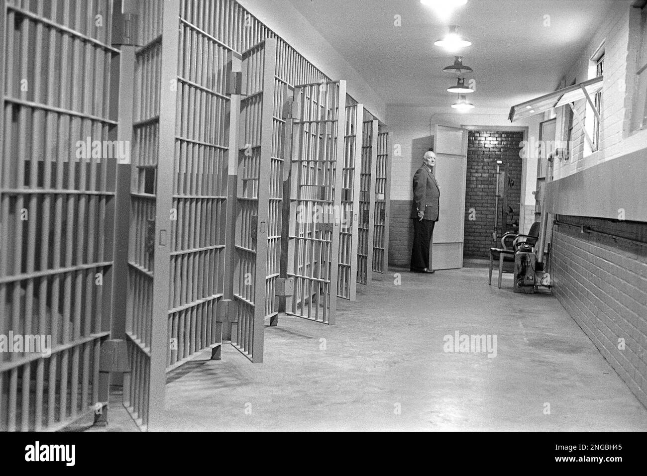 Pictured are the death row cells at the Texas State Penitentiary at ...