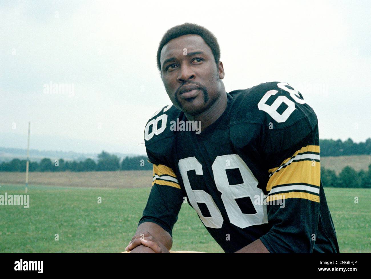 Pittsburgh Steelers' defensive end L.C. Greenwood is seen in 1973. (AP ...