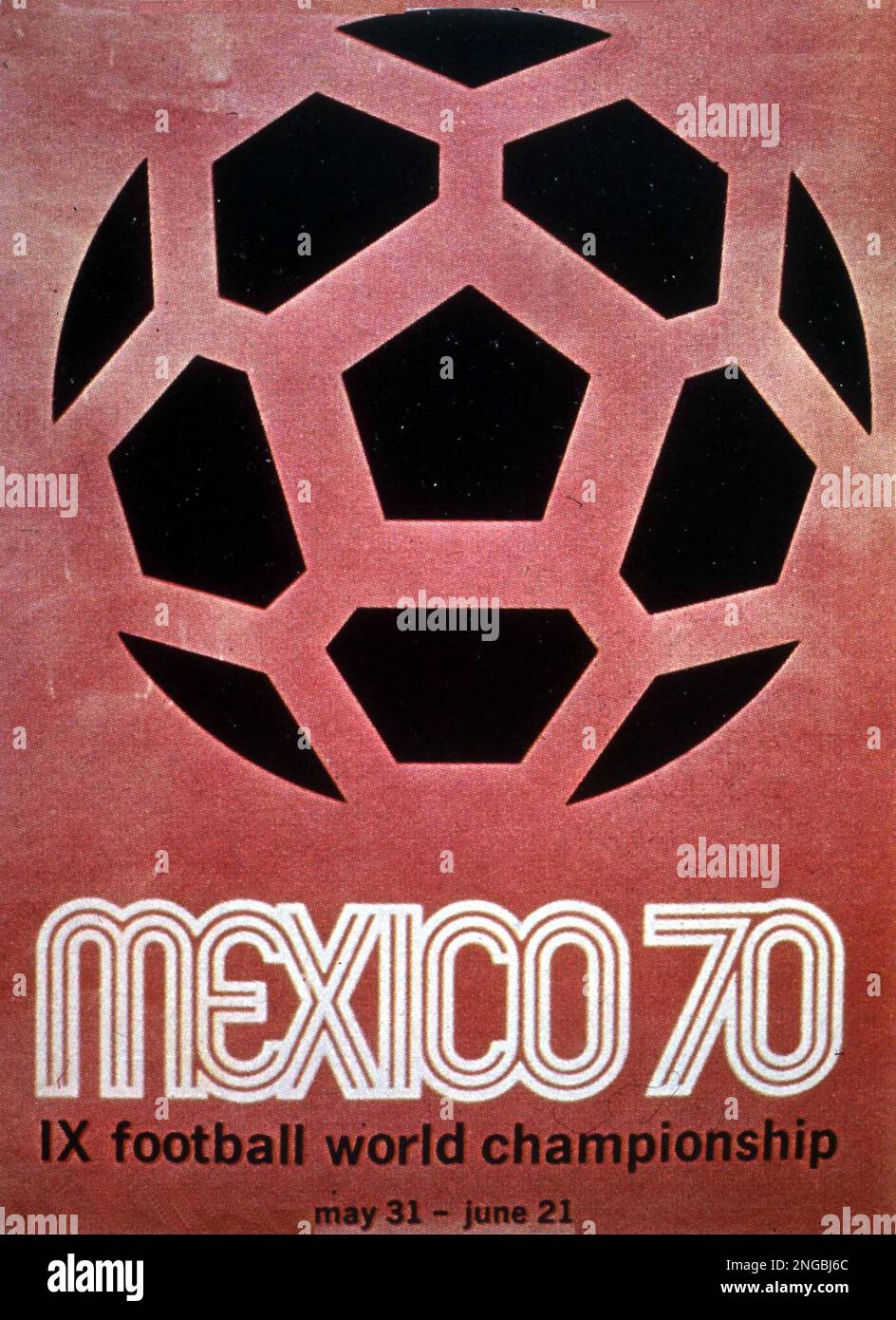 The Soccer World Cup logo, Mexico, 1970. Brazil defeated Italy 4-1 in ...