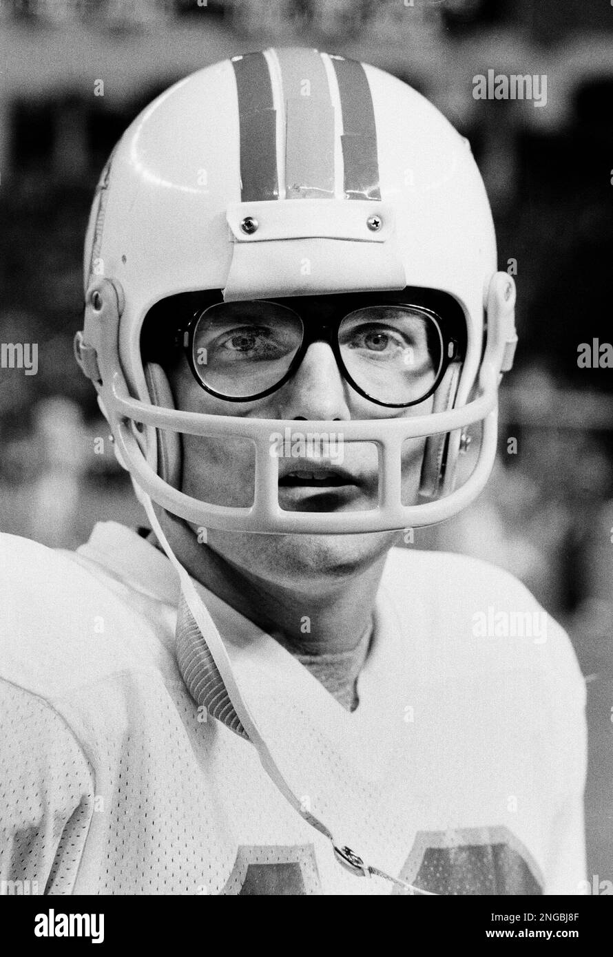 Bob Griese of the Miami Dolphins football team with glasses in a 1978 ...