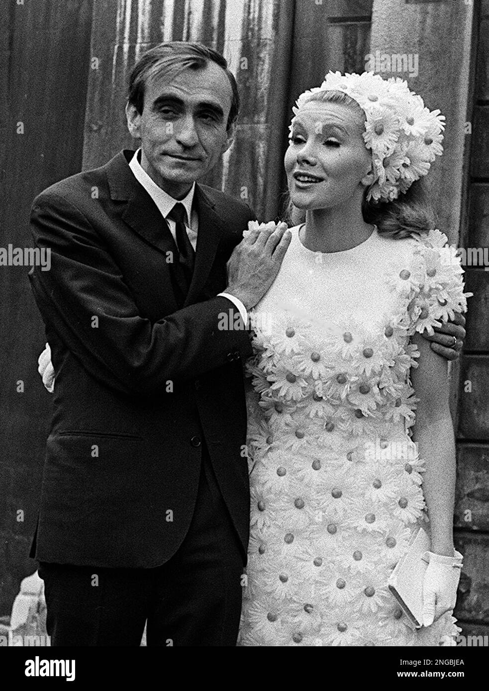 British actress Susan Hampshire and her husband, French film director ...