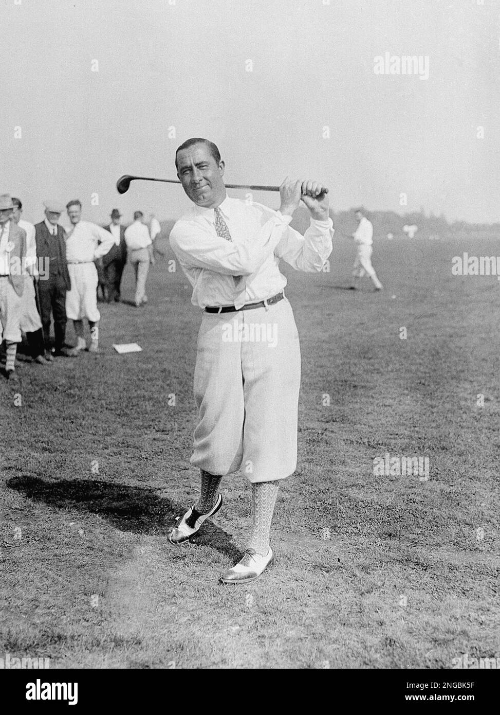 Walter Hagen, known as "the Haig," is shown in action in 1930 at an ...