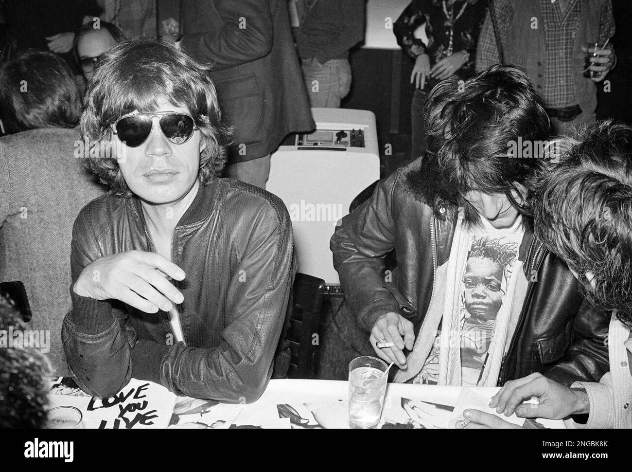 Rolling Stones lead singer Mick Jagger, left, is shown during a ...