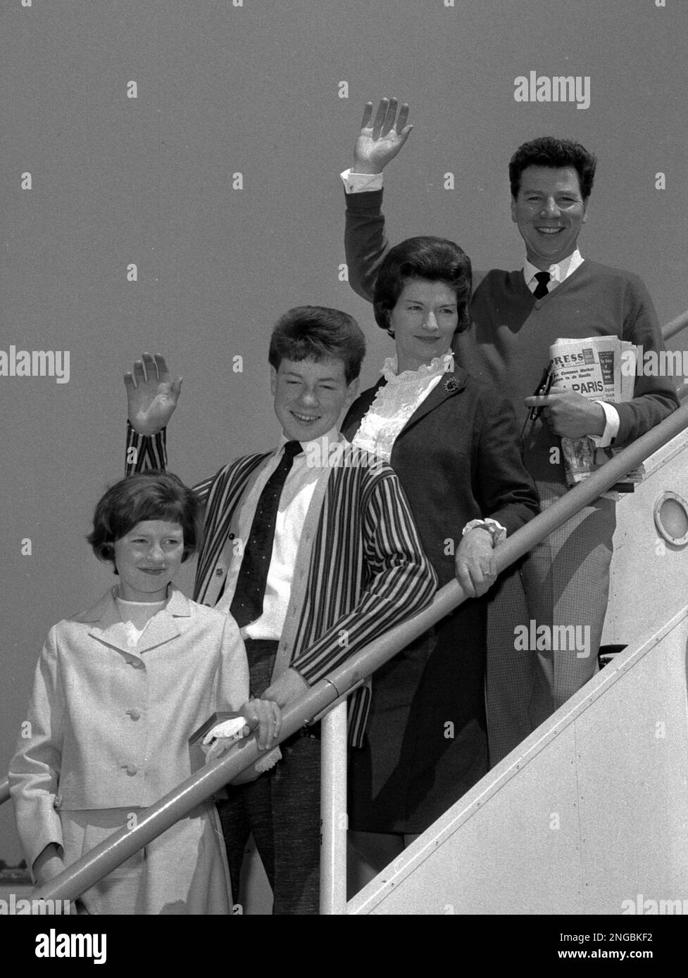 British singer and comedian Max Bygraves, right, and his family, from ...