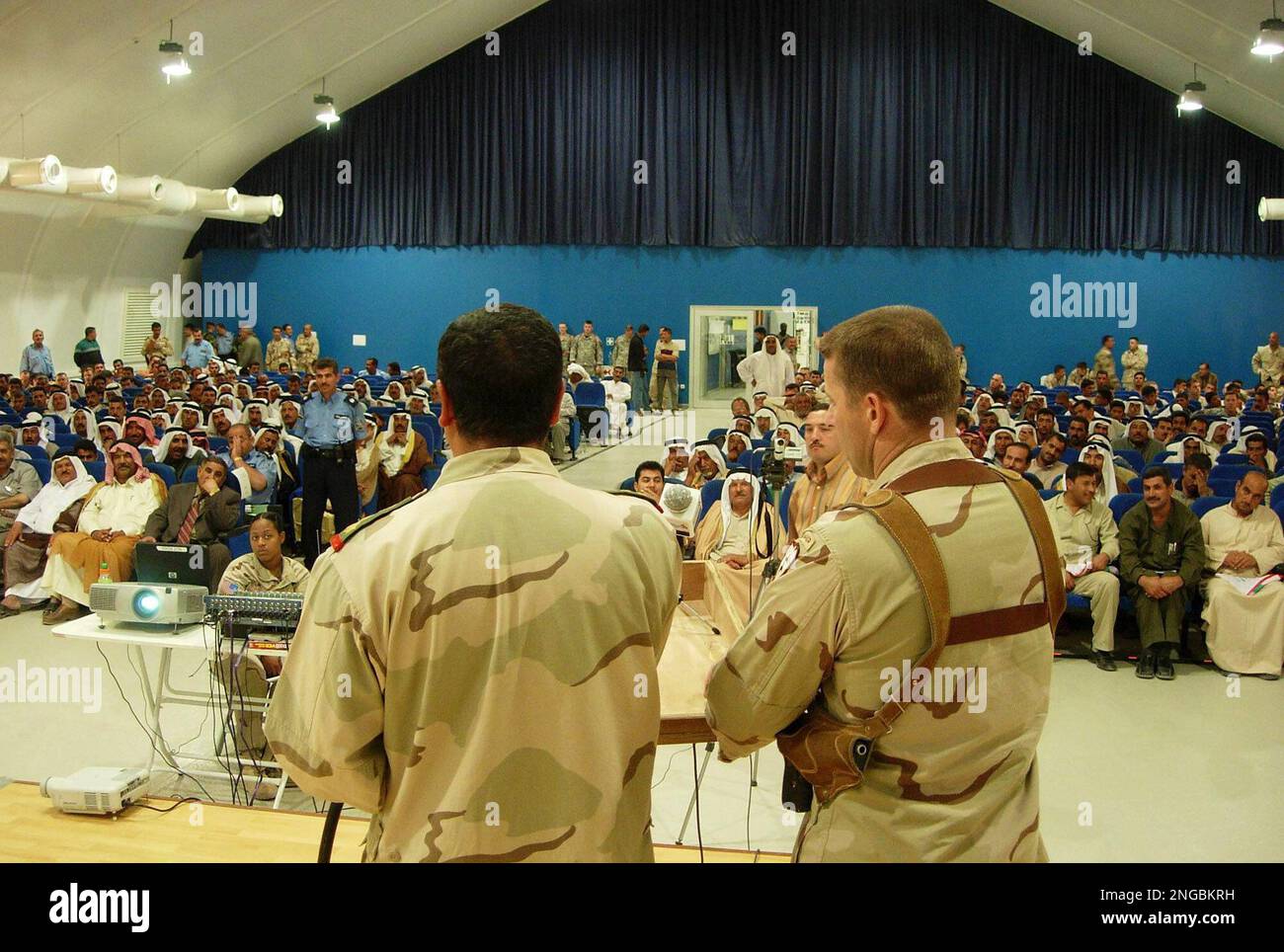 U.S. Army Lt. Col. Bradley Becker, head of the 2nd Battalion, 8th Field ...