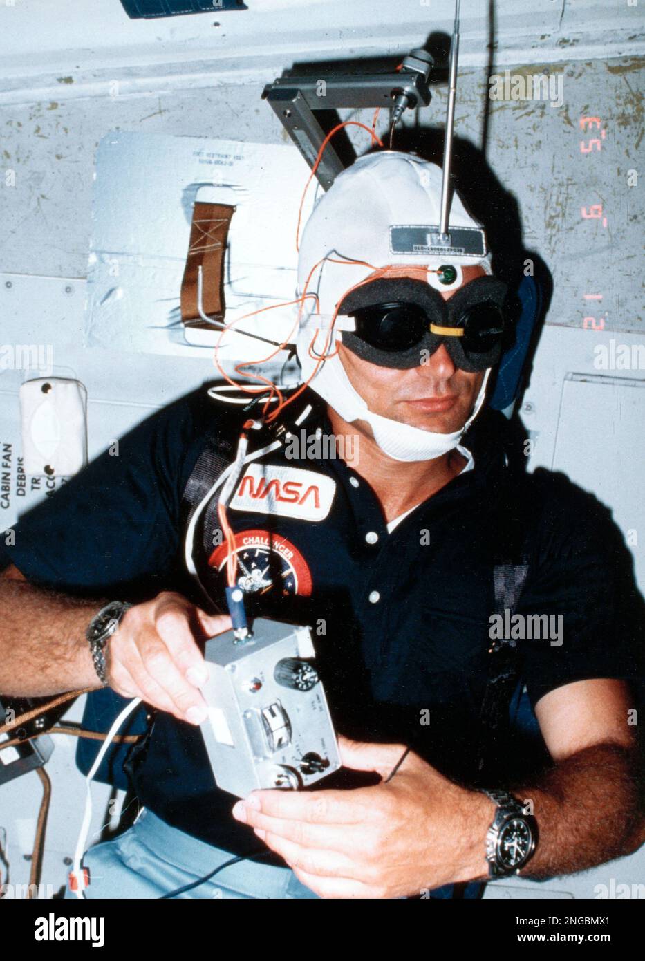 In this image provided by NASA, Dr. Norman Thagard, mission specialist ...