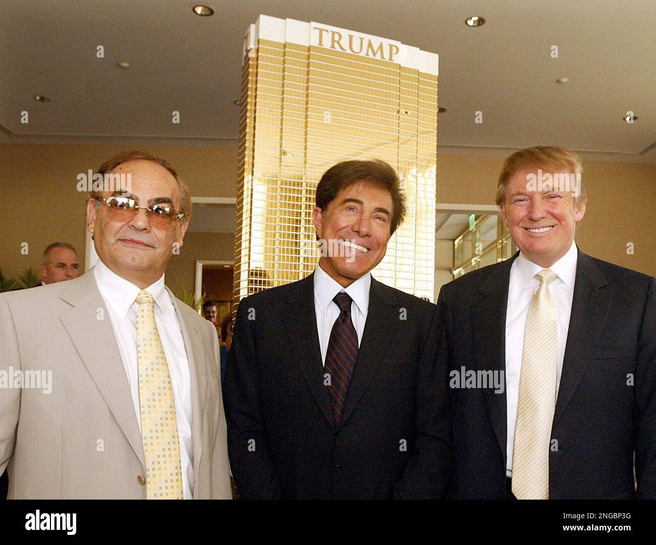 Kansas billionaire businessman Phil Ruffin, left, poses with Las Vegas ...