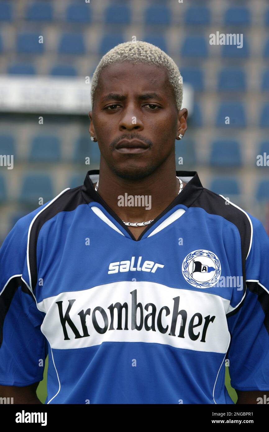 Portrait shows South African soccer player Sibusiso Zuma from German ...