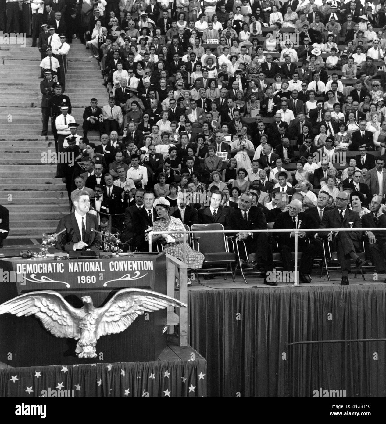 Sen. John F. Kennedy accepts the nomination for the presidency, July 15 ...