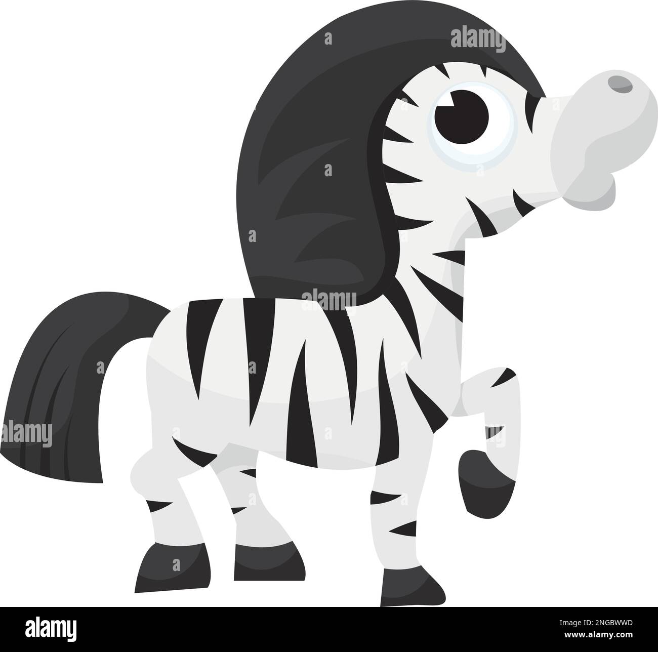A cartoon vector illustration of a cute zebra Stock Vector Image & Art ...